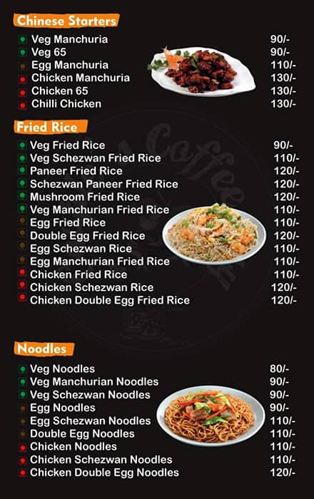 Menu of Couples Coffee Day, Moosapet, Hyderabad