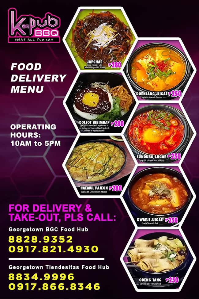 Menu at KPUB BBQ, Quezon City, Space 3003 Level 3 Trinoma Mall