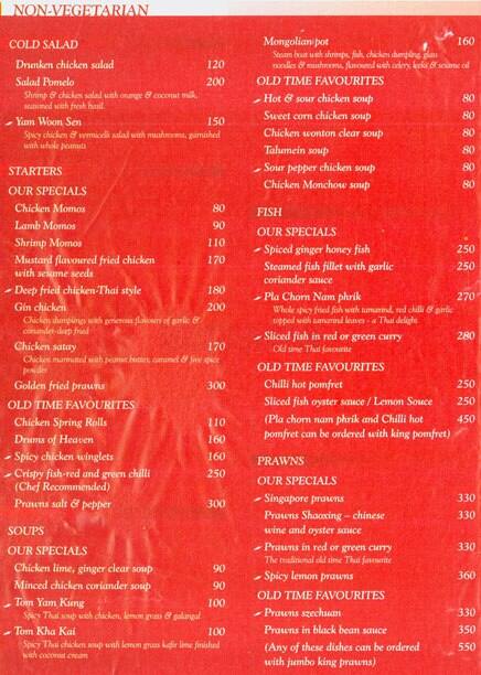 Menu at Mo.Station, Gurugram