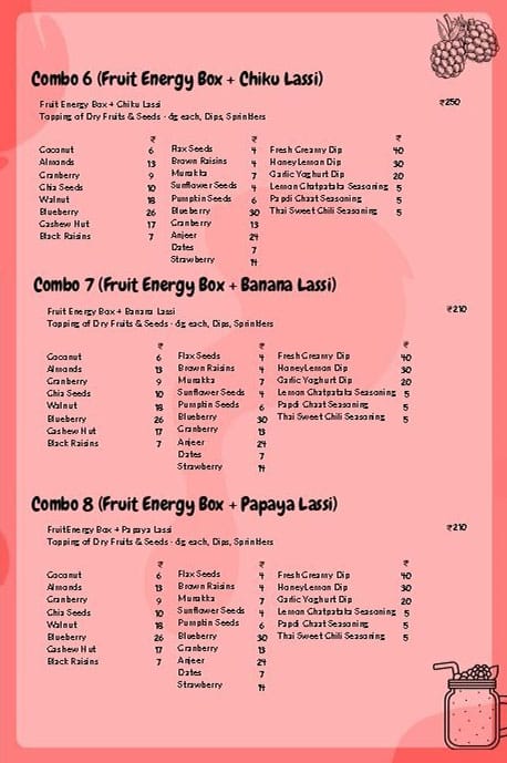 Menu at Falhari - A Fruitful Habit, Gurugram, GF 108H