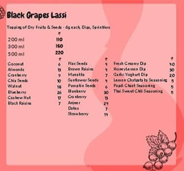 Menu at Falhari - A Fruitful Habit, Gurugram, GF 108H