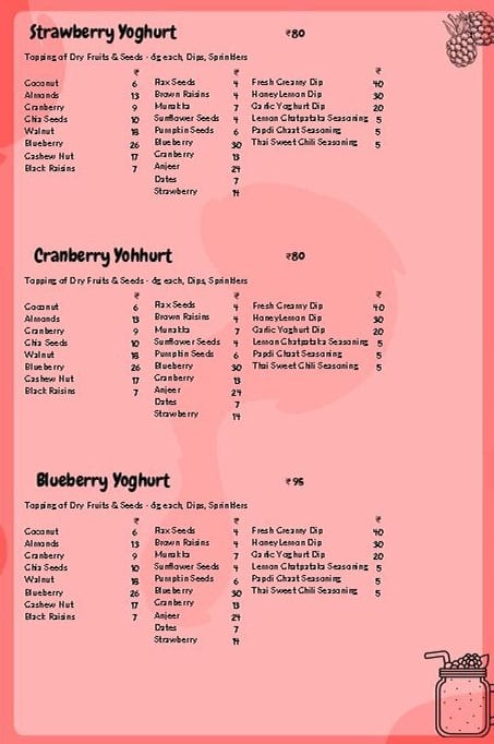 Menu at Falhari - A Fruitful Habit, Gurugram, GF 108H