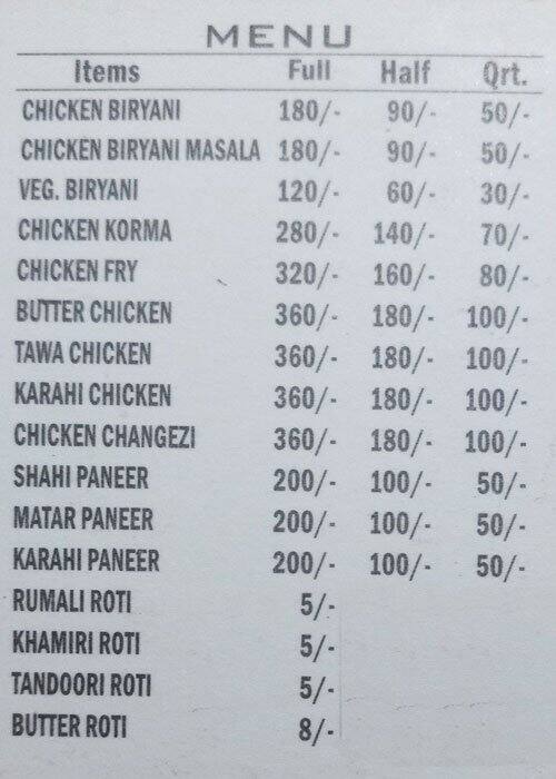 A One Foods Menu, Menu for A One Foods, Paharganj, New Delhi - Zomato
