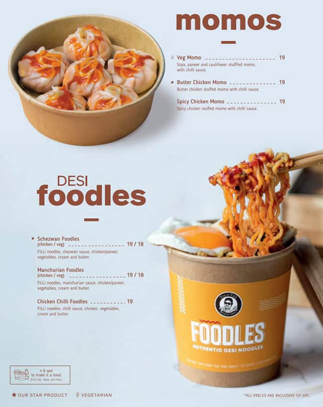 Menu at FiLLi Cafe, Dubai, Icc Academy