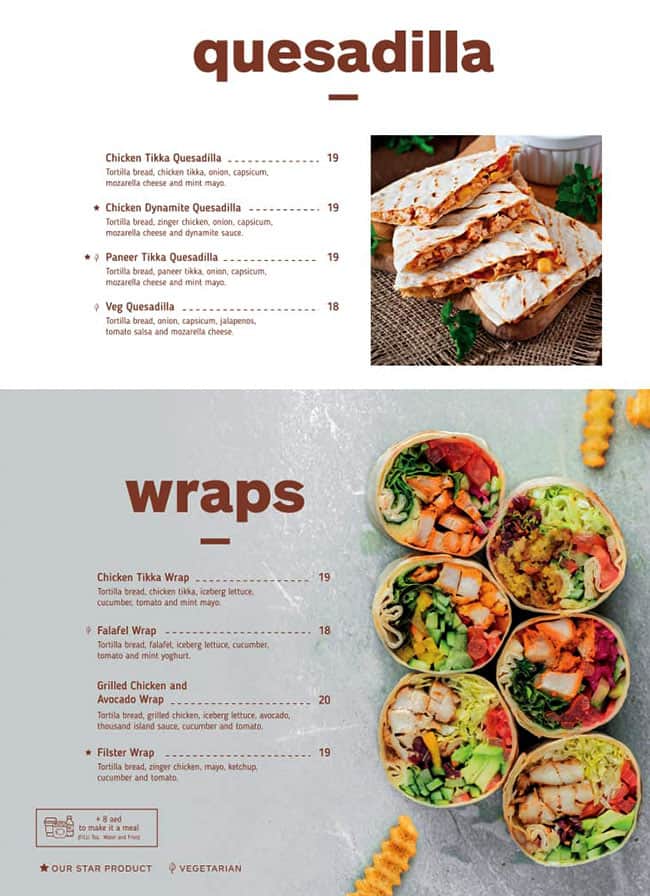 Menu at FiLLi Cafe, Dubai, Icc Academy