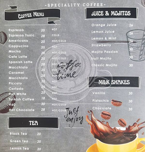 Menu of D'BOLLA COFFEE, Al Raha, Abu Dhabi