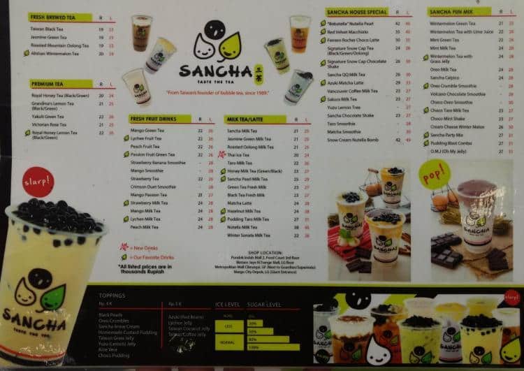 Sancha Menu, Menu untuk Sancha, Pondok Aren, Tangerang - Zomato Indonesia