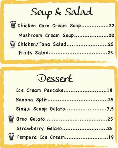 Menu at Fun & Food, Tangerang, Ruko Paramount Center 2