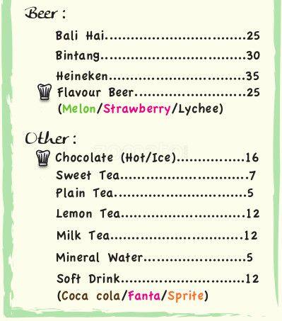 Menu at Fun & Food, Tangerang, Ruko Paramount Center 2