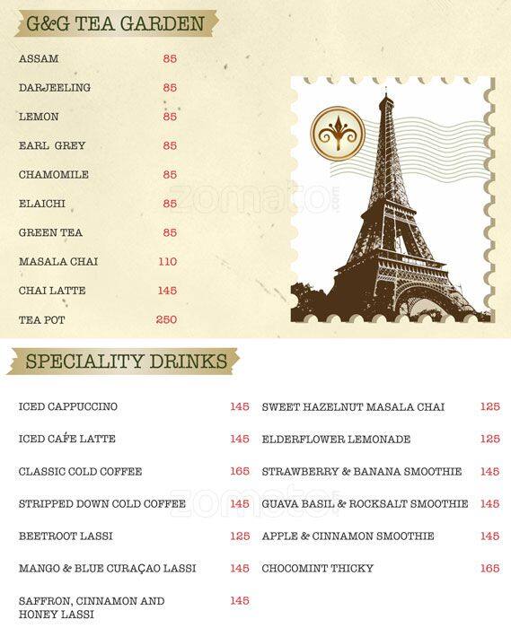 Menu at Garlic And Greens, Chandigarh, 178-178A