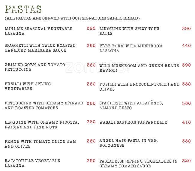 Menu at Garlic And Greens, Chandigarh, 178-178A
