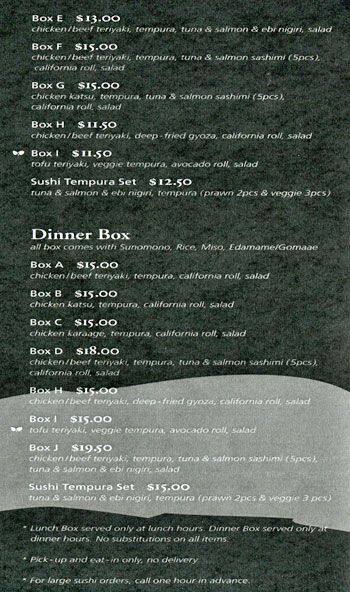 Menu at Bistro Peekaboo restaurant, Delta