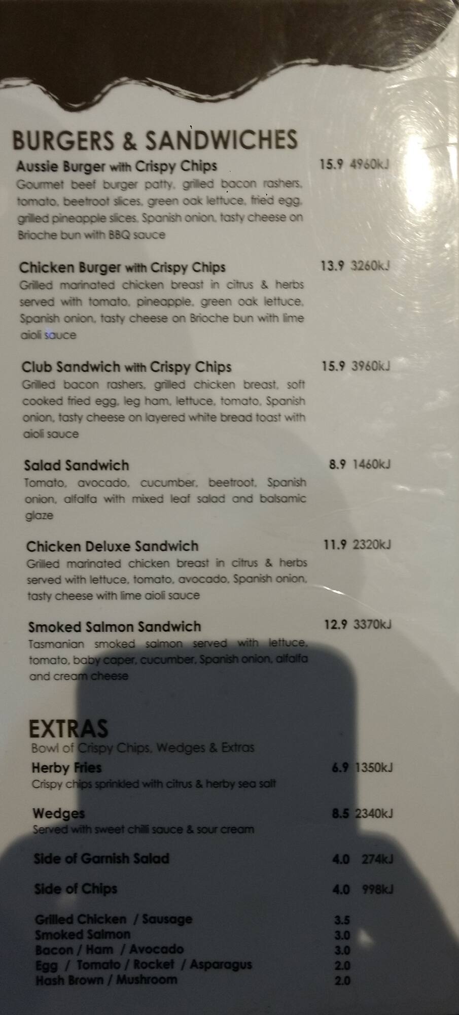 Menu at Caffe Cherry Beans cafe, Merrylands, Lidcombe