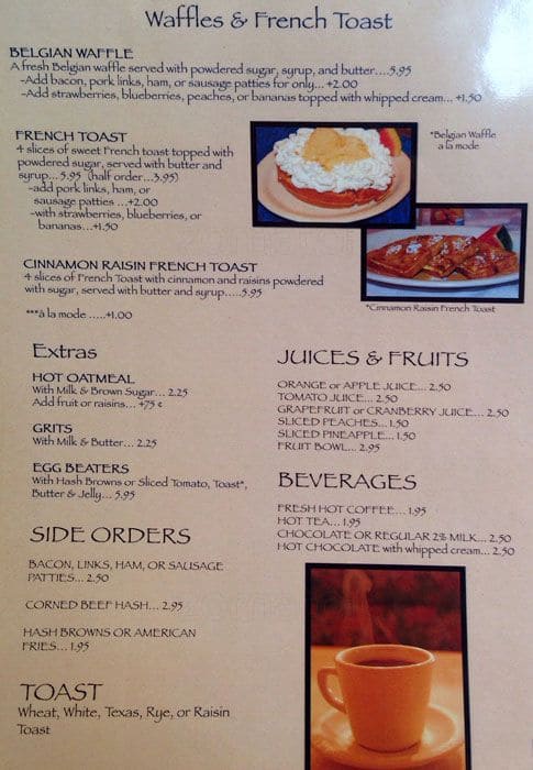 Menu at Mabenka restaurant, Burbank