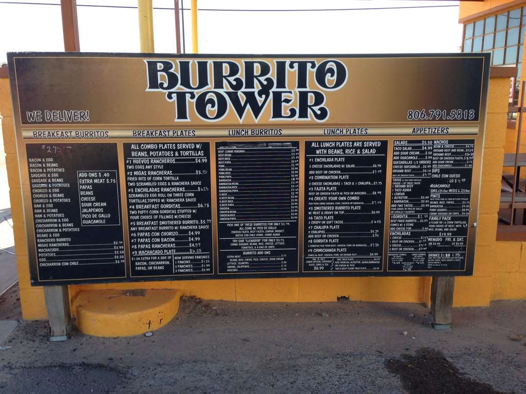 Burrito Tower, Lubbock, Lubbock - Urbanspoon/Zomato