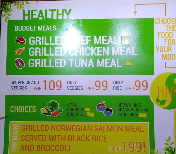 Menu at Happy N' Healthy restaurant, Manila, Agno Food Court