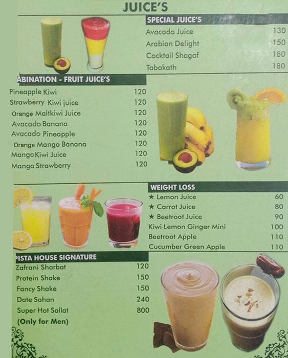 Menu at Pista House Haleem, Hyderabad, Pista House