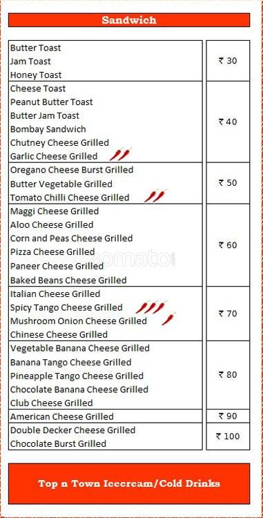Menu at Hinglish Cafe, Hyderabad, H. No. 1-98/7/66