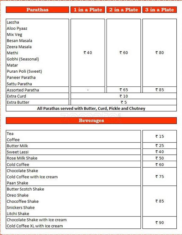 Menu at Hinglish Cafe, Hyderabad, H. No. 1-98/7/66