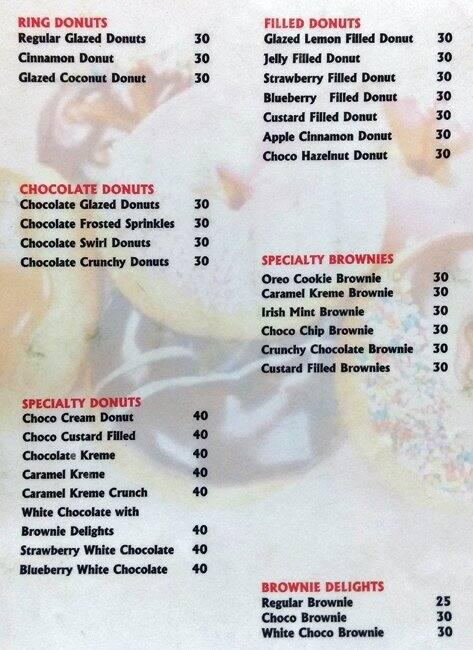 Donut Magic Menu, Menu for Donut Magic, East Street, Pune - Zomato