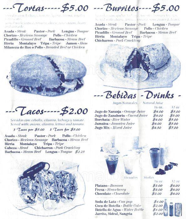 Taqueria Y Birrieria Morelia Menu - Urbanspoon/Zomato
