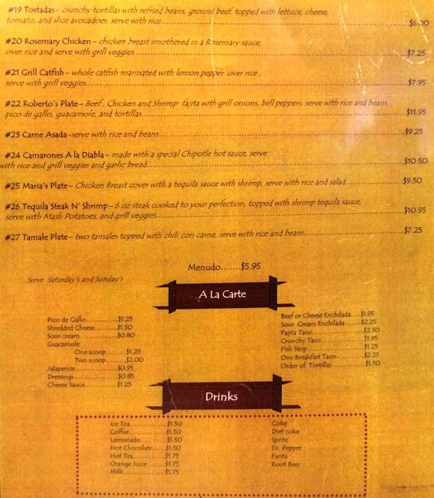 Menu at Country Cafe, Irving, 110 W Airport Fwy
