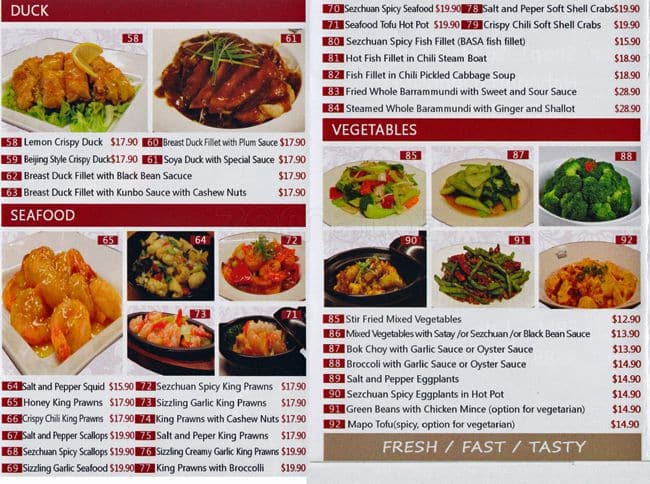 Menu at Gourmet House Chinese Restaurant, Hahndorf, Shop1/56 Mount ...