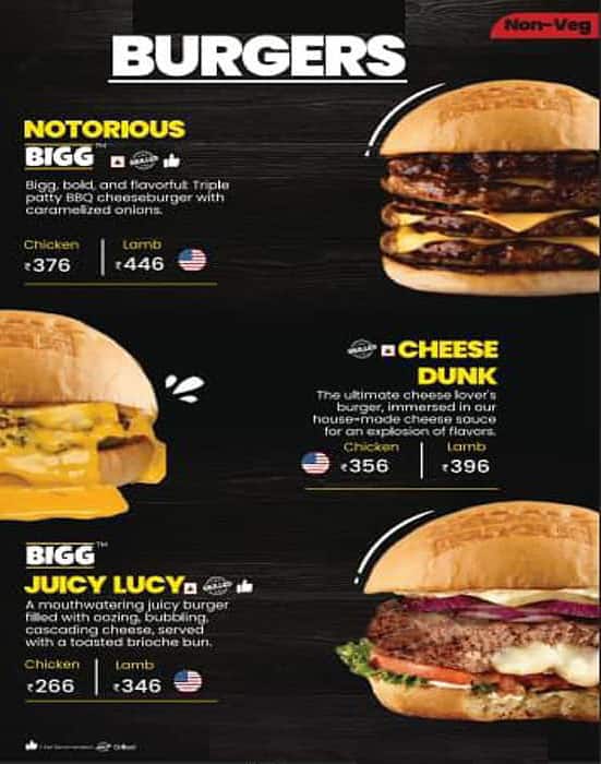 Menu of Gourmet By Biggies Burger, Sarjapur Road, Bangalore