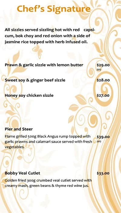 Menu at Diamond Creek Hotel restaurant, Diamond Creek, 29 Main ...