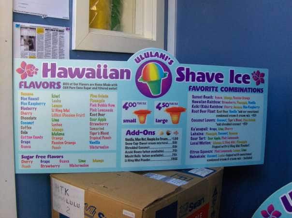 Leilani Hawaiian Shaved Ice
