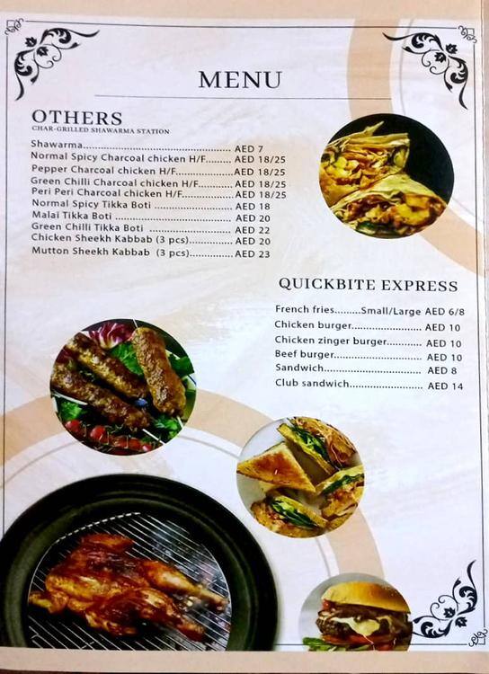Menu of Biryani Zone, Hor Al Anz, Dubai