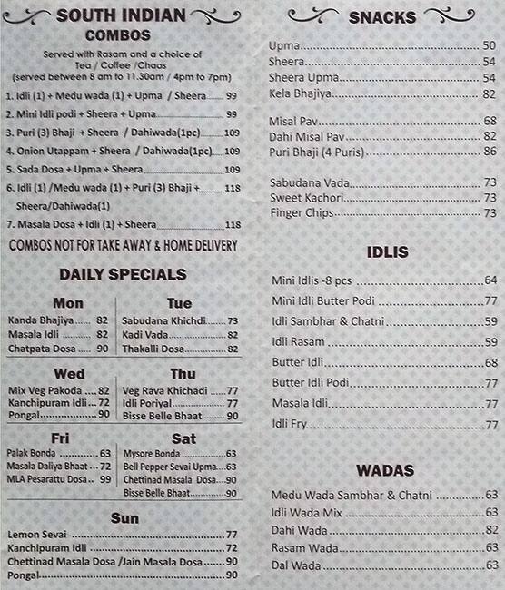 Thambbi Menu, Menu for Thambbi, Ghatkopar West, Mumbai - Zomato