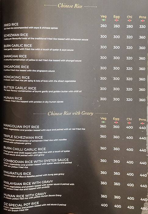 Menu at Zaika Restaurant, Mumbai, -z