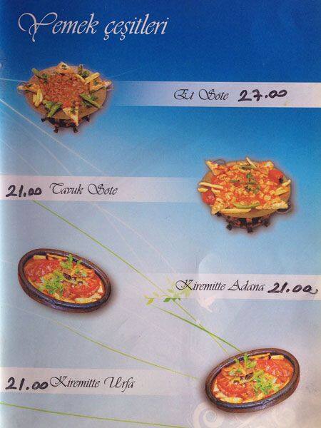 Menu at Yıldız Aspava Hacı Yıldız, Ankara