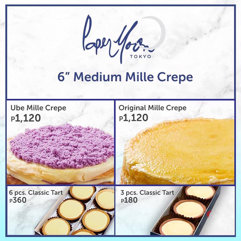 Menu at Paper Moon Cafe, Mandaluyong