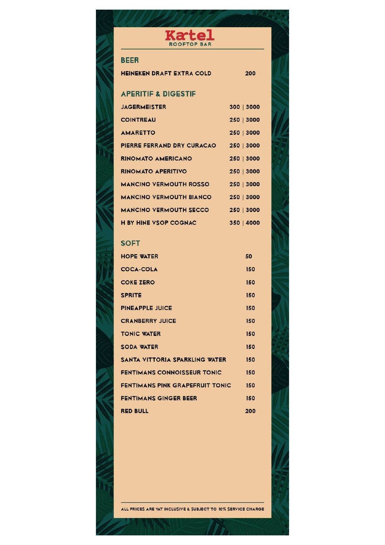 Menu at Dr. Wine Manila pub & bar, Makati
