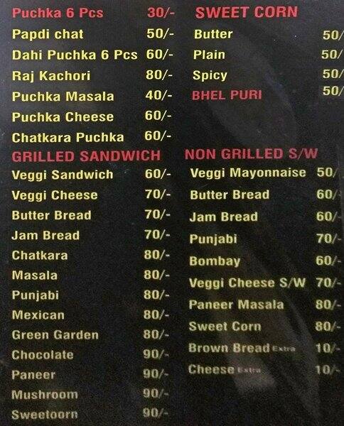 Chatkara Puchka Menu, Menu for Chatkara Puchka, Malviya Nagar, Jaipur ...