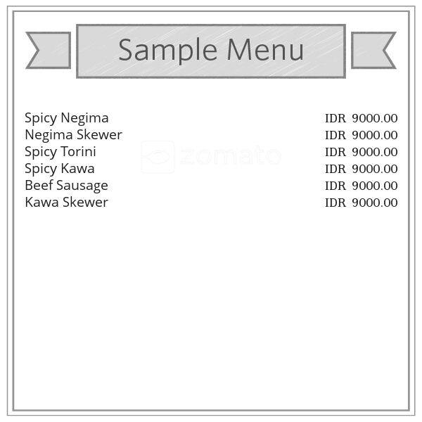 Menu at Shigeru restaurant, South Tangerang, Living World 2nd Floor