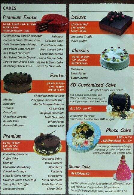 7th Heaven Menu, Menu for 7th Heaven, Kandivali East, Mumbai - Zomato