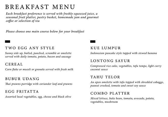 Menu at Ashoka Restaurant, Gianyar