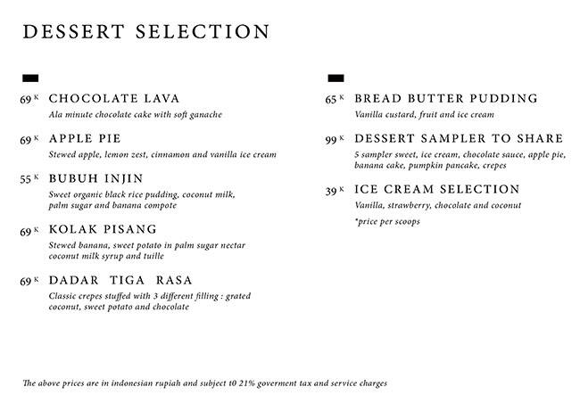 Menu at Ashoka Restaurant, Gianyar