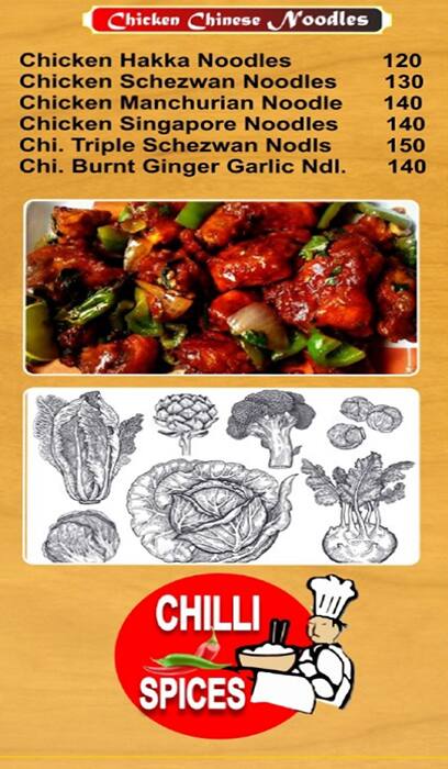 Menu at Chilli Spices, Navi Mumbai