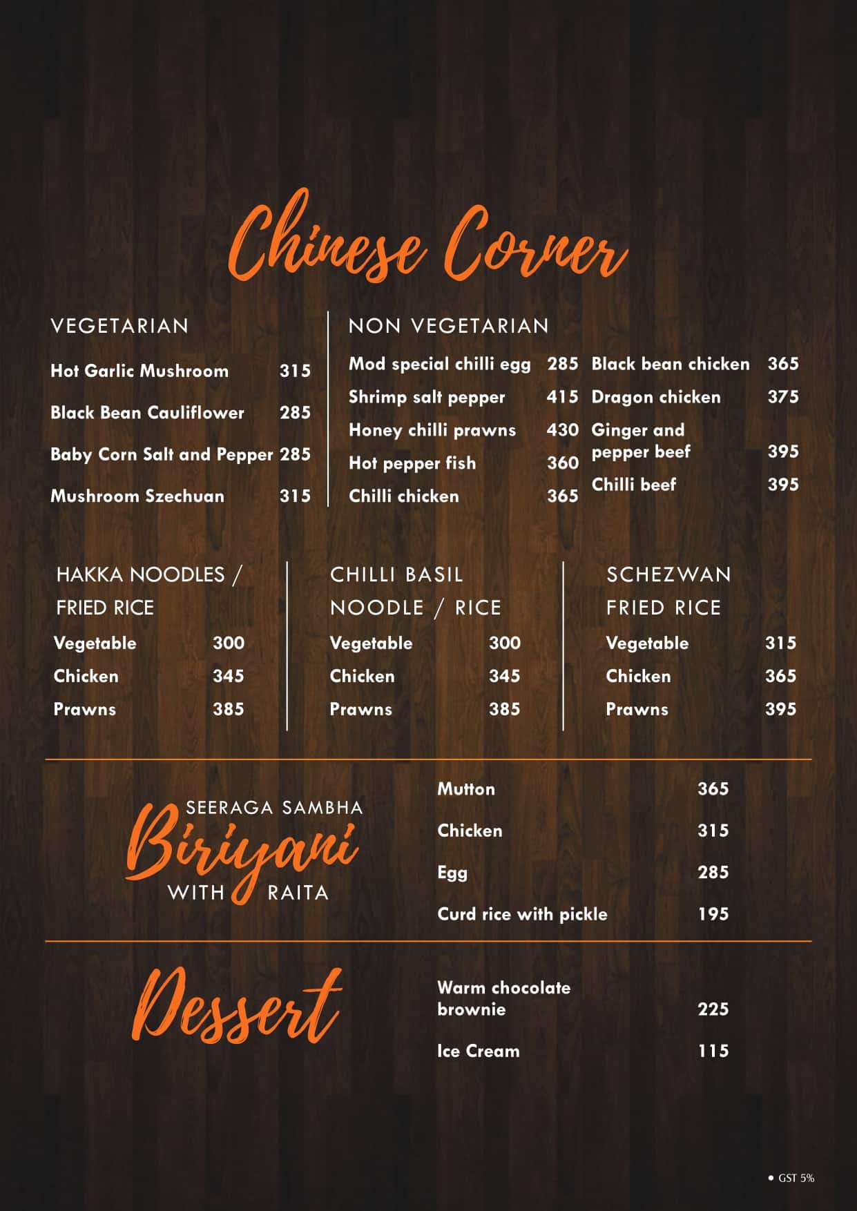 Menu at Ministry of Drinks (MOD) Chennai Pub Restobar Nightclub, Chennai