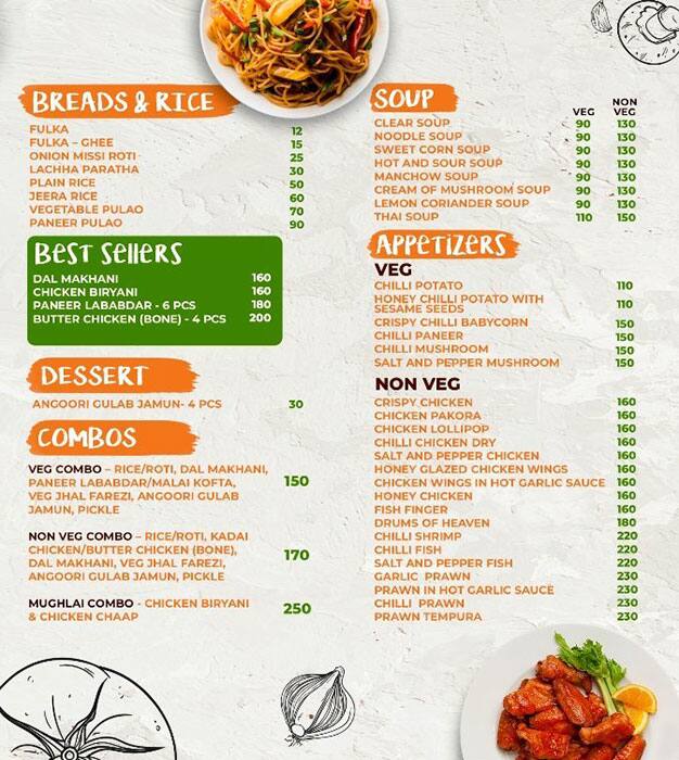 Menu at K3 Kloud Kitchen, Kolkata