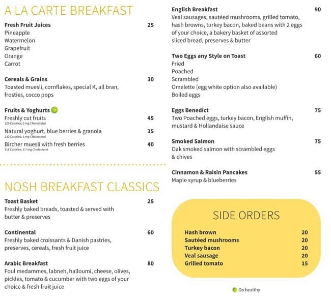 nosh Restaurant - Movenpick Hotel Jumeirah Lakes Towers Menu - Zomato