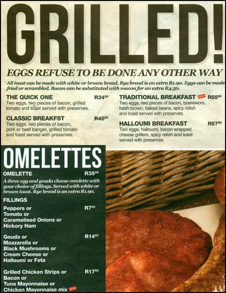 Menu at House of Coffees. cafe, Sandton, Shop B1 Sandton City