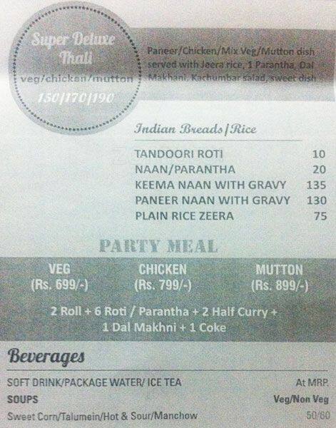 Menu at Tikka Express - Abhir Foods, Sahibzada Ajit Singh Nagar, 168