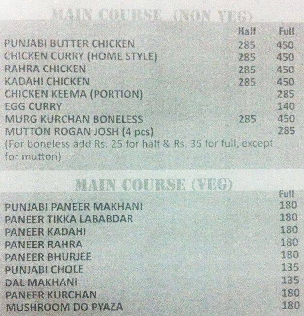 Menu at Tikka Express - Abhir Foods, Sahibzada Ajit Singh Nagar, 168