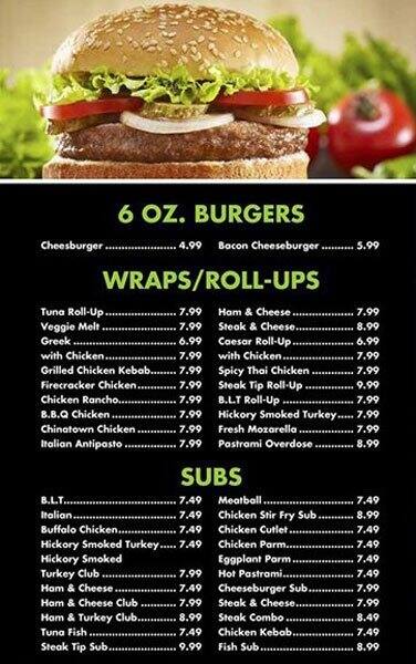 Menu at Boston Pizza & Grill pizzeria, Boston, 535 Columbia Rd