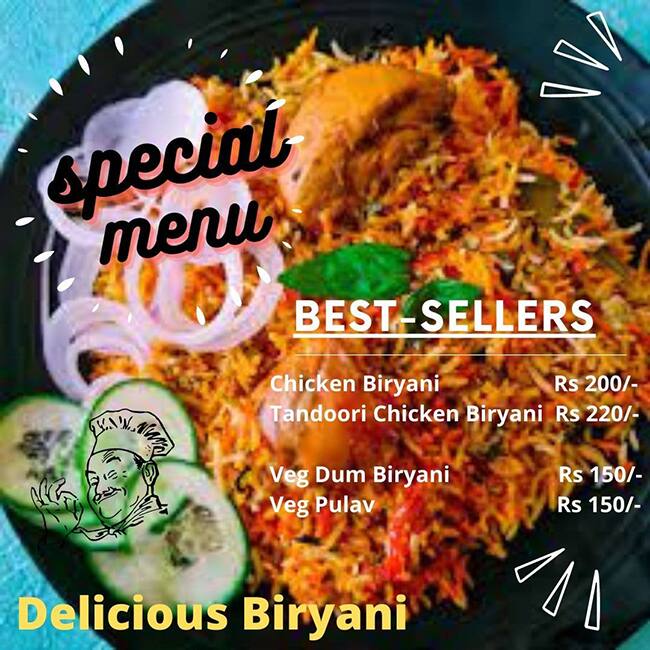 Menu of Delicious Biryani, Nigdi, Pune